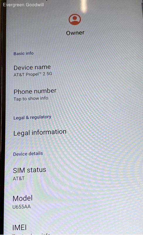 AT&T Propel 2 5G Smartphone, Model U655AA, Storage 64 GB | eBay