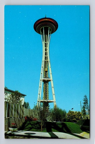 Seattle WA-Washington, Worlds Fair, Base of Space Needle, Vintage ...