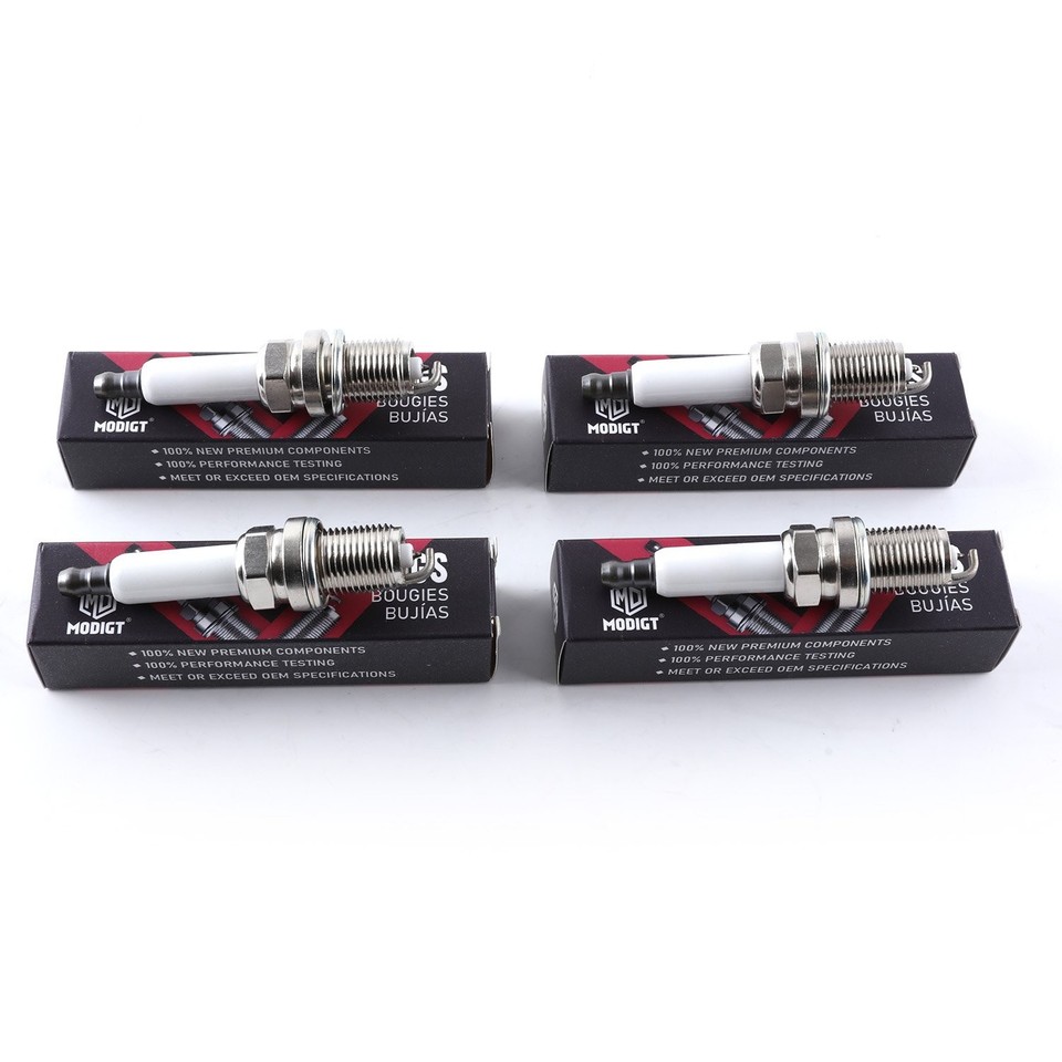 Fit For VW Audi Set of 4Pcs Double iridium Spark Plugs PFR7S8EG/1675 ...