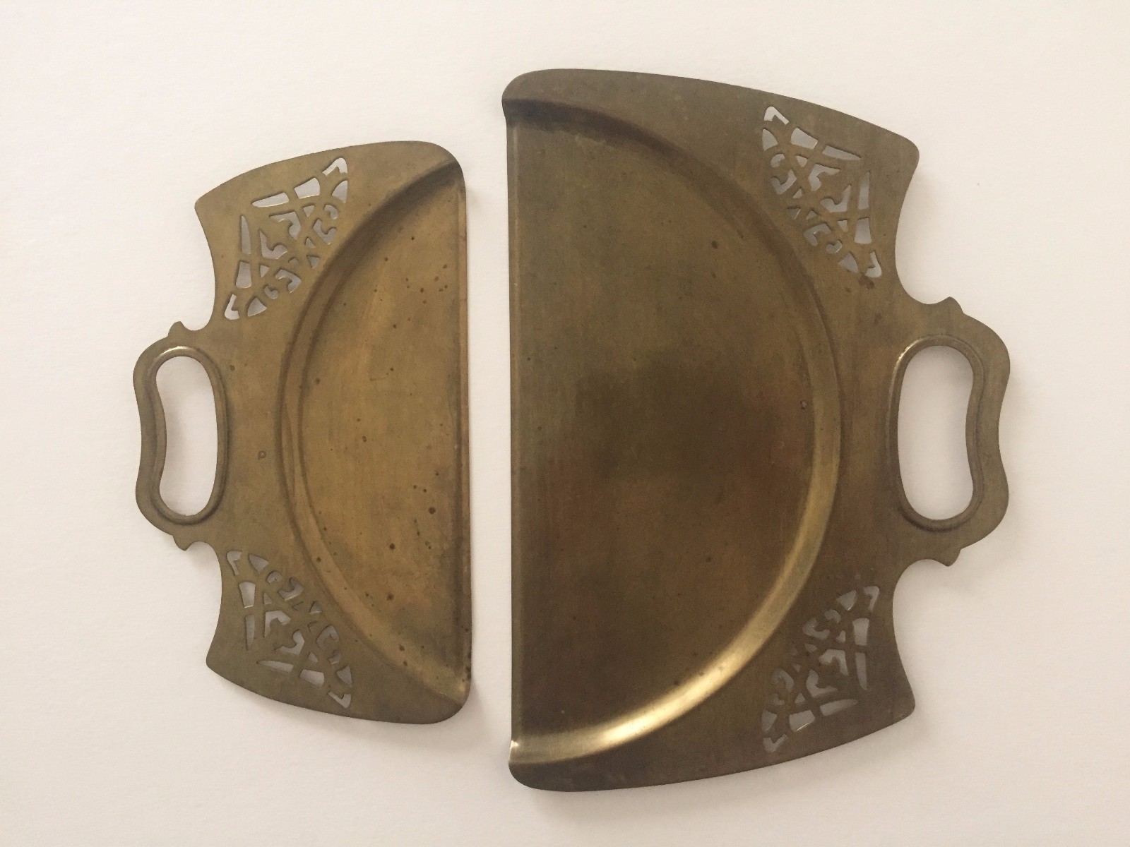 VINTAGE BRASS ORNATE CLASSIC TABLE CRUMBER - 2 PIECE SET | eBay