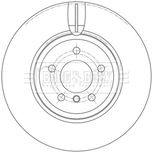 2x Brake Discs Vented For BMW 5 Series F10 530i Borg & Beck Front ...