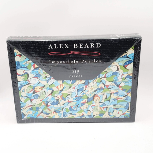 Alex Beard Impossible Puzzles Fishery New in Box 315 Pieces 25" x 17 1/ ...