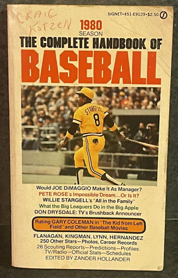 1980 COMPLETE HANDBOOK OF BASEBALL BOOK | eBay