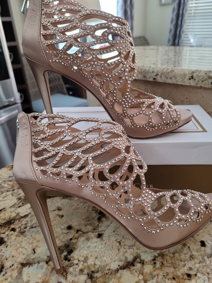 Champagne Lace High Heels