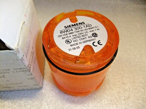 Siemens 8wd4 300-1ad Amber Stack Light 230v 7w for sale online | eBay