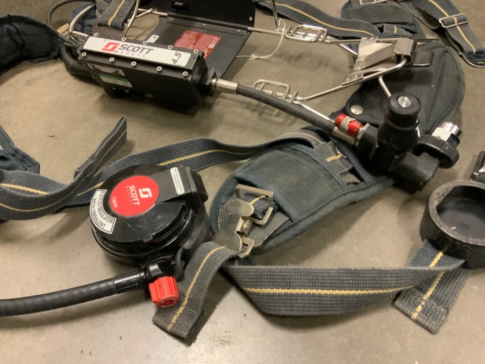 Scott 4.5 4500 PSI SCBA Air Pak Harness with HUD Excellent Condition | eBay