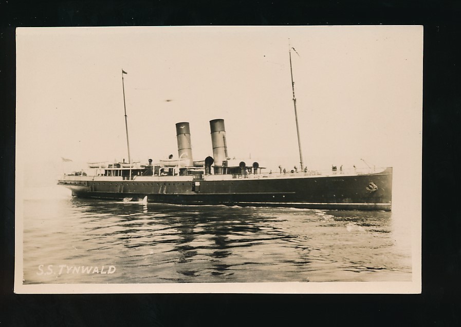Shipping IOM Isle of Man Steam Packet Co SS TYNWALD Steamer c1910/30s ...