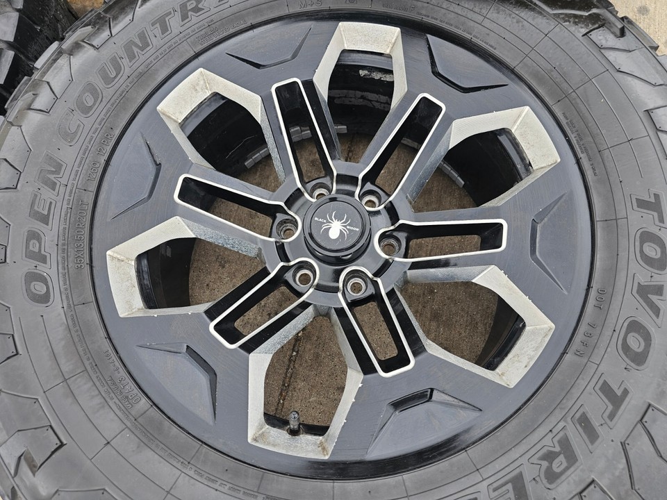 20" 20x9 Black Widow Chevy Silverado Tahoe OEM GMC Sierra wheels rims ...