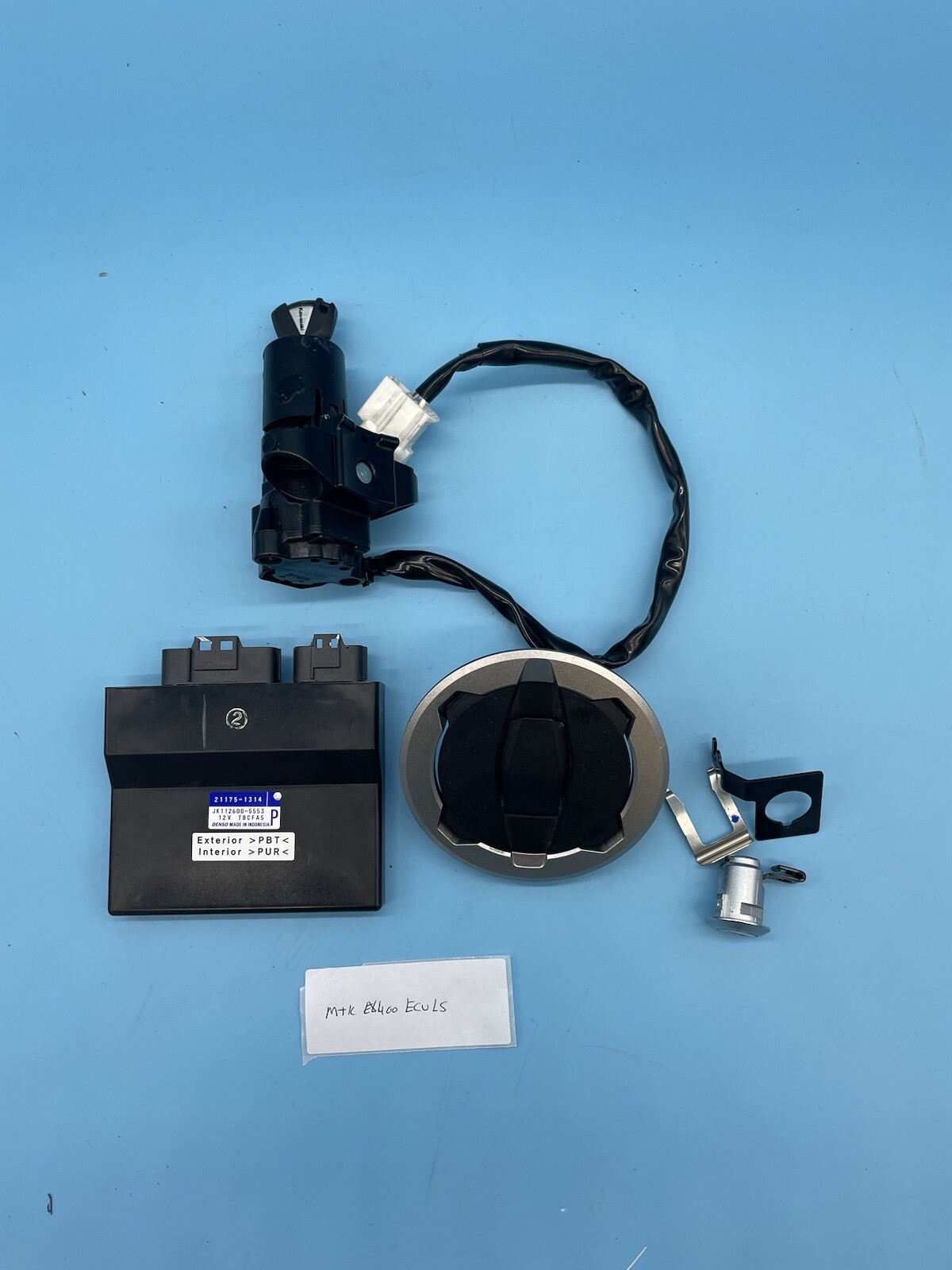 Kawasaki Ex400 Ninja 400 Ex Ecu Lock Set Ignition Lock Petrol Cap Seat ...
