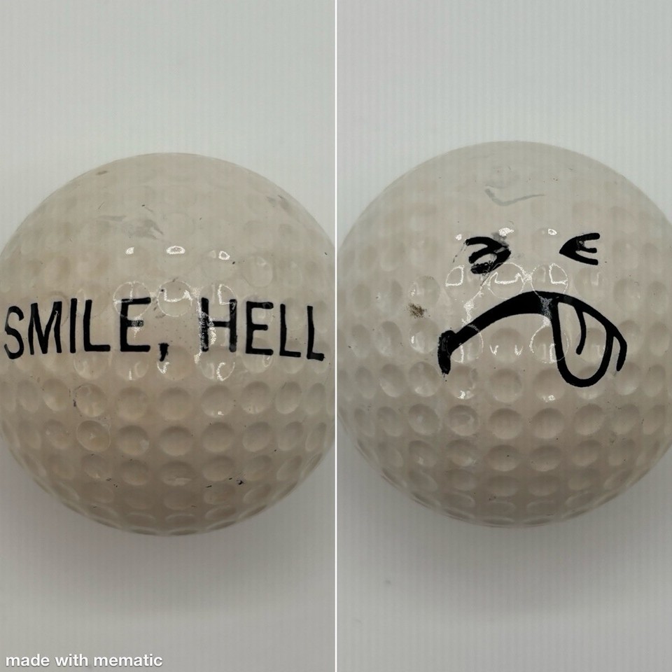 Vintage Novelty Humorous Golf Balls Lot of #11 Funny Sayings c.1990s ...