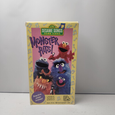 SESAME STREET: SESAME SONGS - MONSTER HITS VHS VIDEO, ALL MUSIC, 11 ...