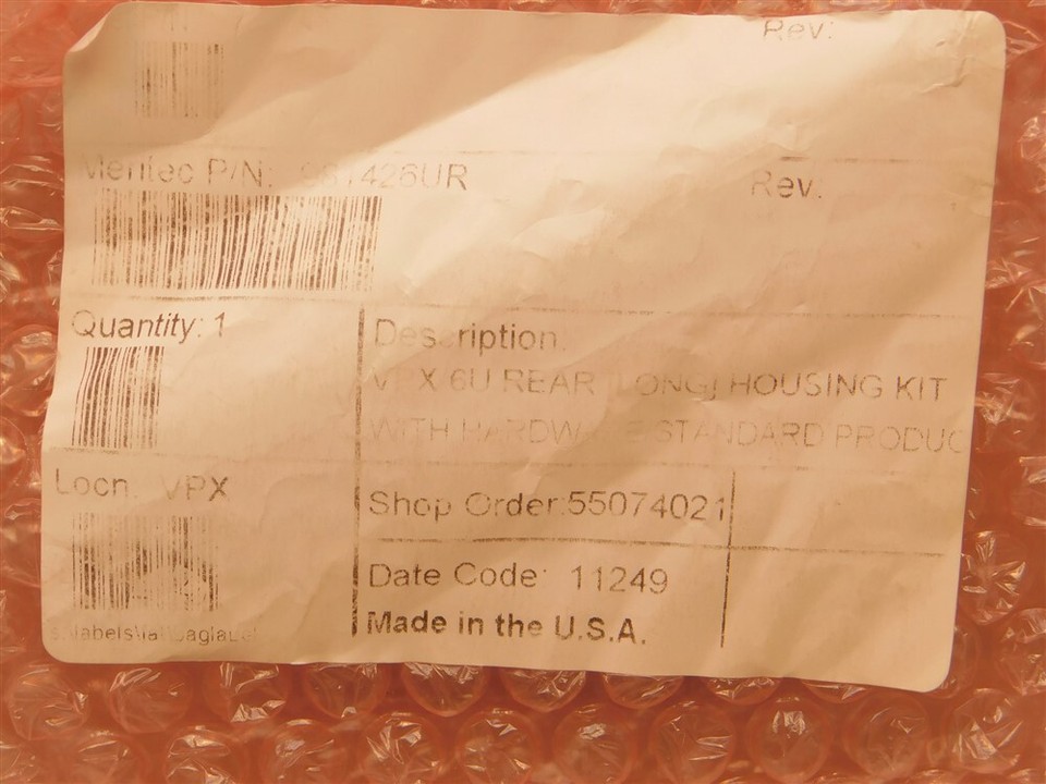 Meritec 981426UR VPX Rear (Long) Housing Kit W/Hardware | eBay