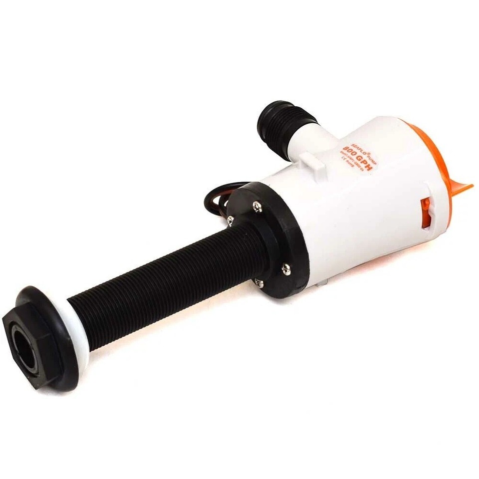 SeaFlo Boat Aerator Livewell Pump SFBP1-G800-04 | 800 GPH 12V 4A | USA ...