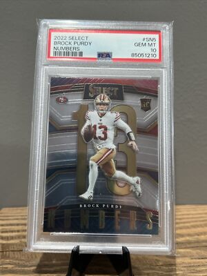 2022 Select Numbers SN5 Brock Purdy RC Rookie Card PSA 10 Gem Mint ...