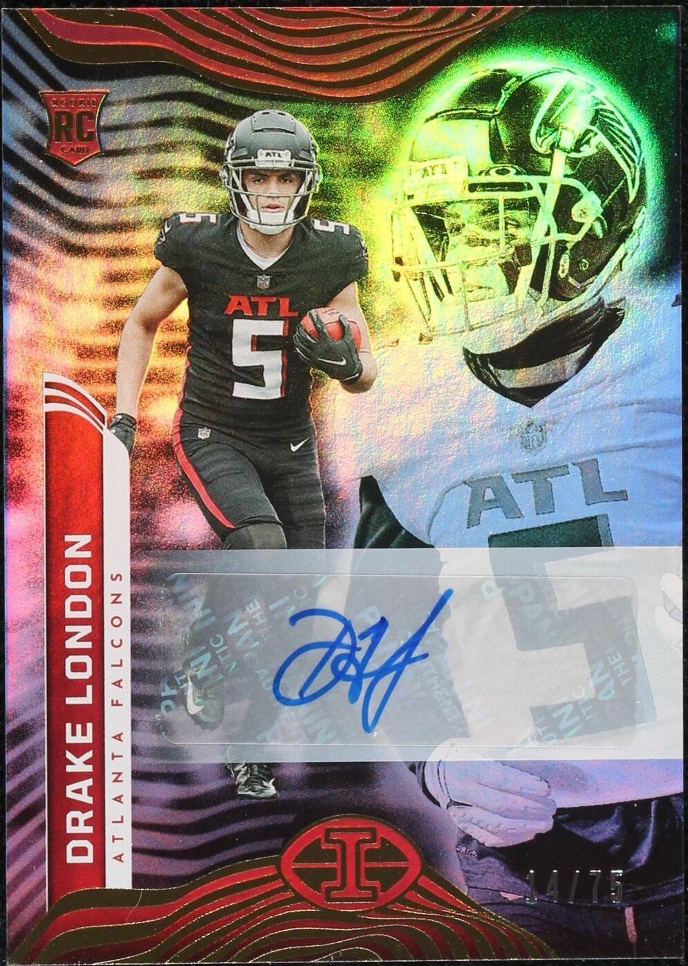 2022 Panini Illusions - Drake London #6 Trophy Collection Signatures ...