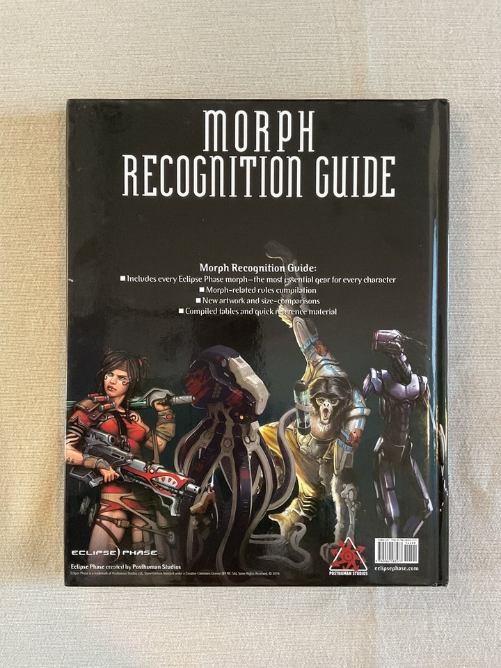 Eclipse Phase- Morph Recognition Guide RPG Posthuman Studios EP 21002 9780984583577| eBay