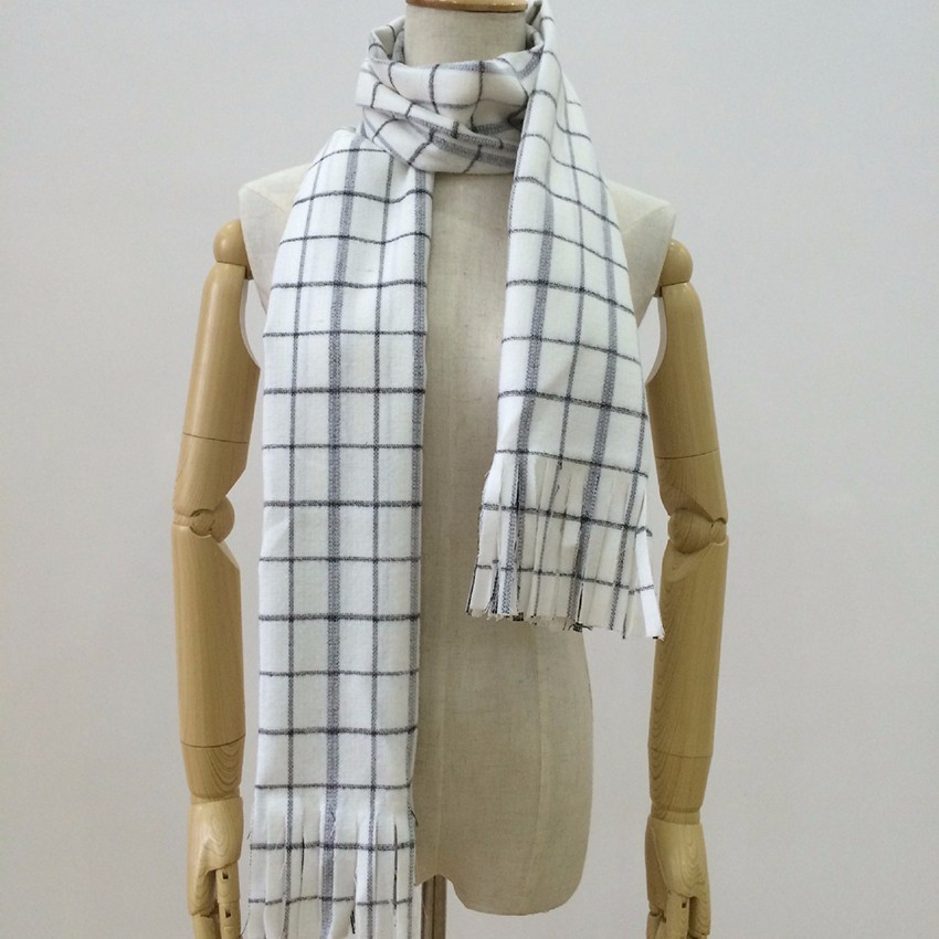 Anime Fairy Tail Natsu Dragnee Cotton Scarf Cosplay Black White Grid ...