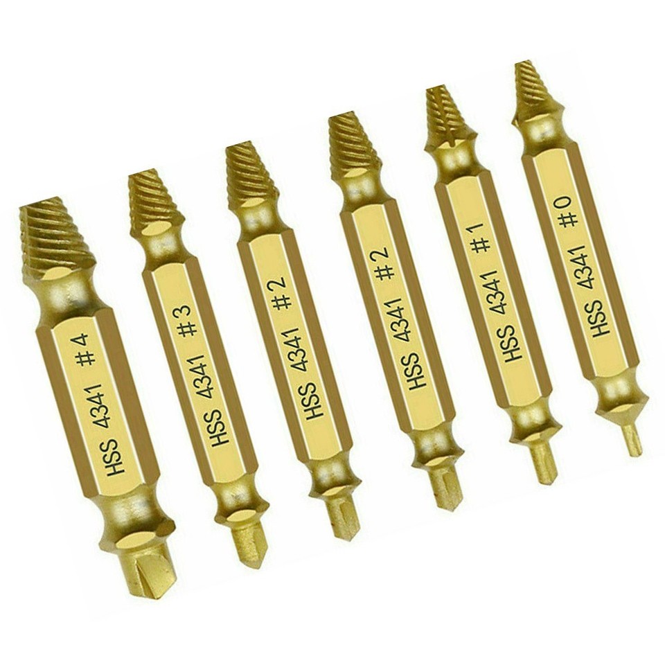 Screw Extractor Kit For Home Repair High Hardness Steel Spiral Thread ...