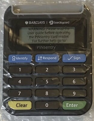 Barclays PINSENTRY Card Reader Machine - secure online banking. Hurry ...