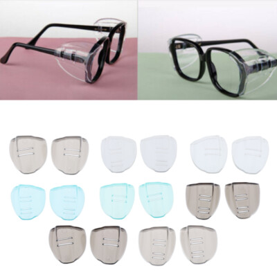 1Pair Universal Waterproof Eyewear Side Safety Glasses Protection | eBay UK