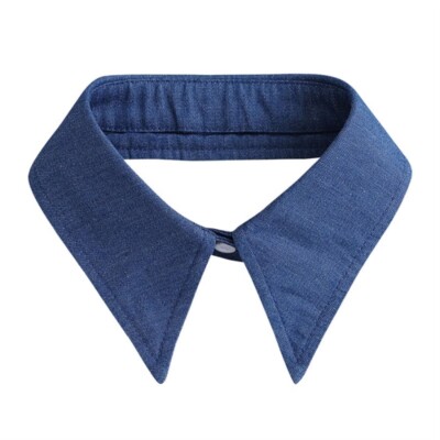 1PC Denim False Collar Jean Shirt Decorative Fake Neck DIY Sewing Fake ...