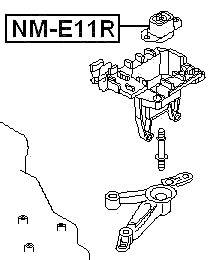 NM-E11R Febest REAR ENGINE MOUNT 8200168073, 8200337058, 8200352861 ...