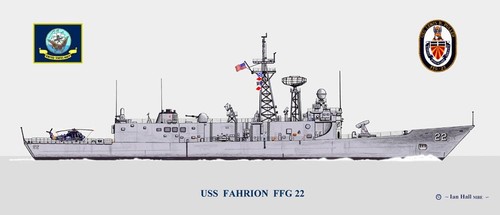 USS Fahrion FFG-22 Print US Navy | eBay