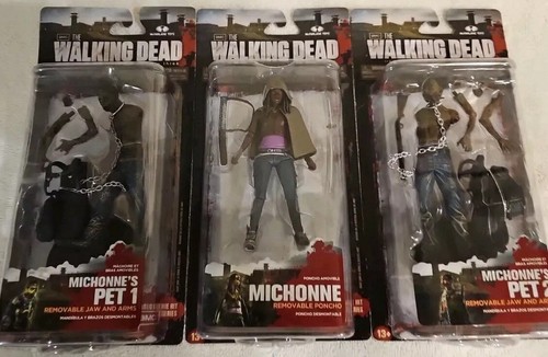 The Walking Dead MICHONNE & Pet 1 & 2 Series 3 Action Figure Mcfarlane ...