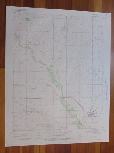 Argonia Kansas 1972 Original Vintage USGS Topo Map | eBay