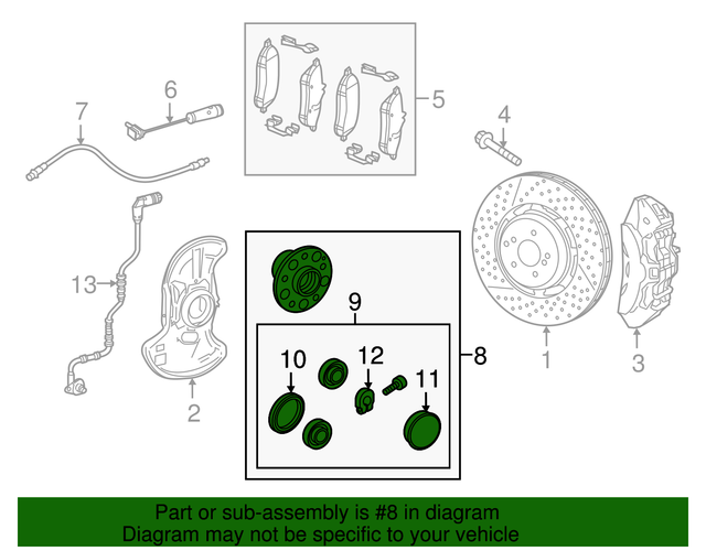 Mercedes-Benz 2043300525 Genuine OEM Front Hub & Bearing for sale ...