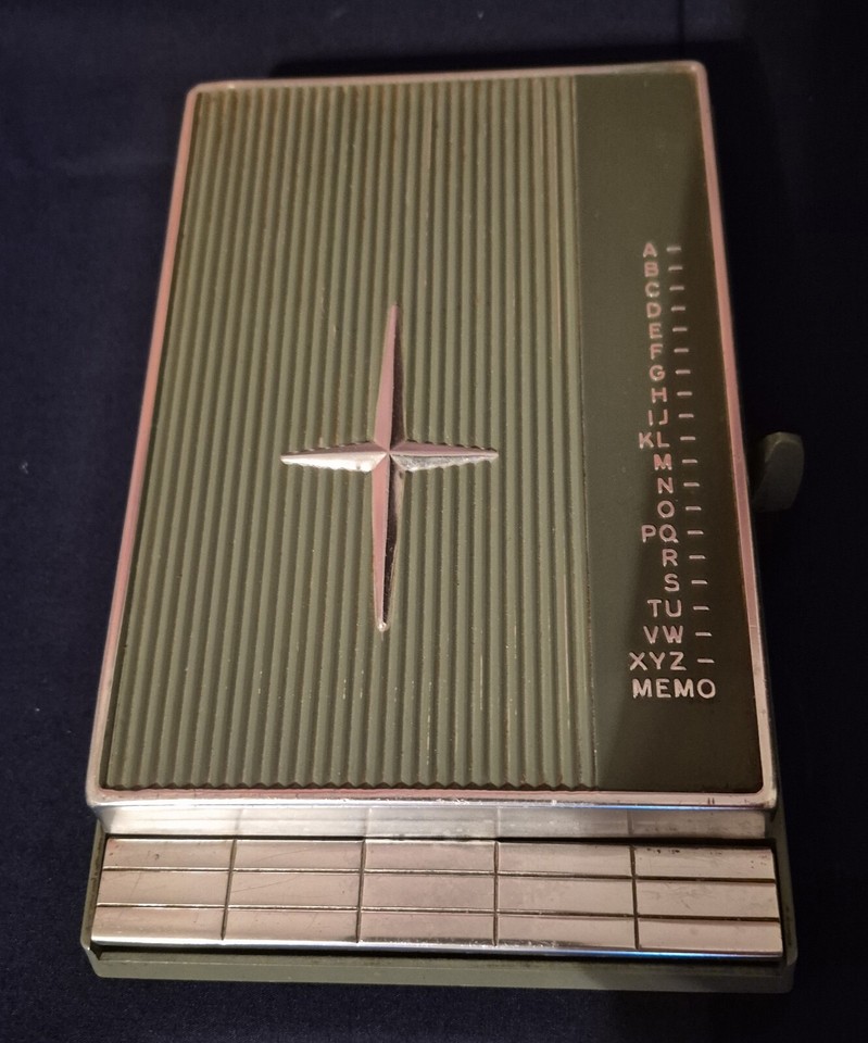Vintage Zephyr Rolodex Autodex Starflite S-800 Flip Phone Address Book ...