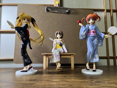Magical Girl Lyrical Nanoha Figure Yukata 1/8 Scale Fate Takamachi ...