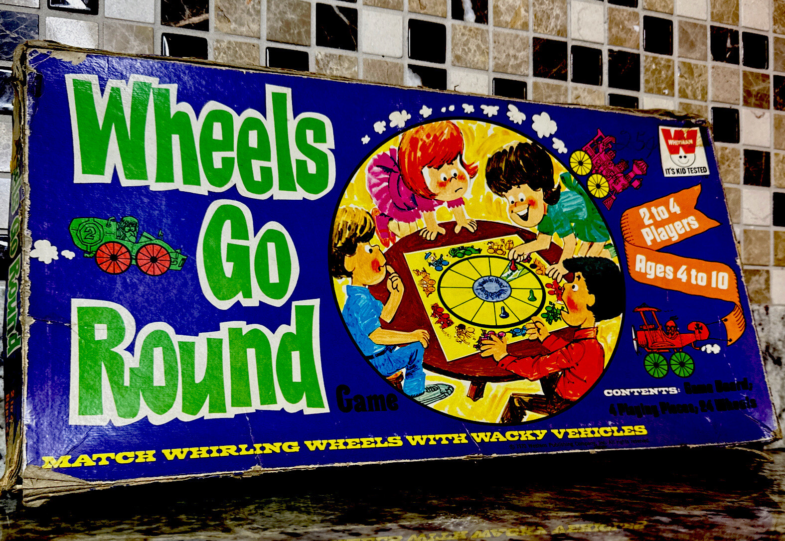 Wheels Go Round Vintage Board Game - 1970 - Whitman - Rare Old Board ...