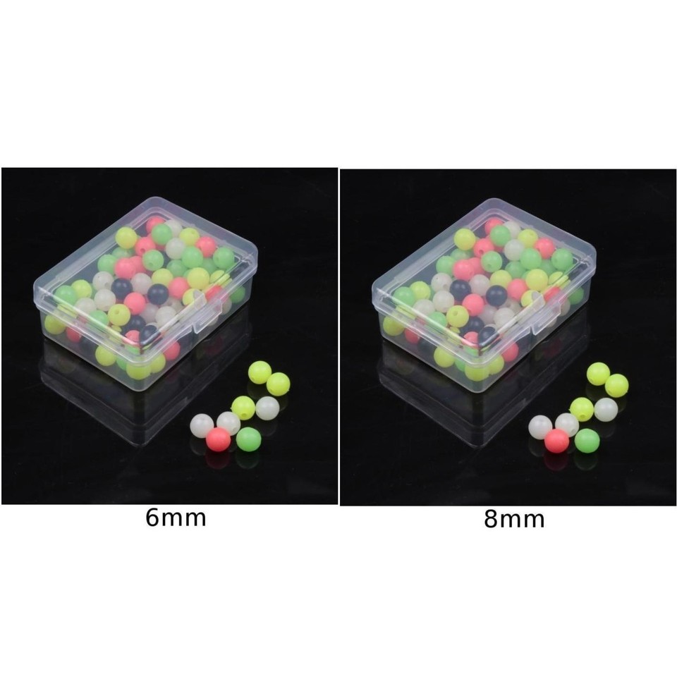 Hot Sale Float Bead Lumi Beads 6mm/8mm Tackle Plastic Rig Attractor ...