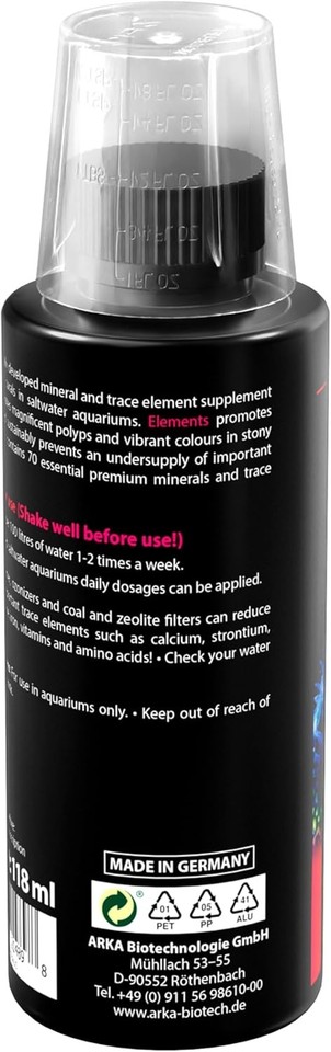 ARKA - Elements - Micro & Macro Elements for Corals (118ml.) | eBay UK