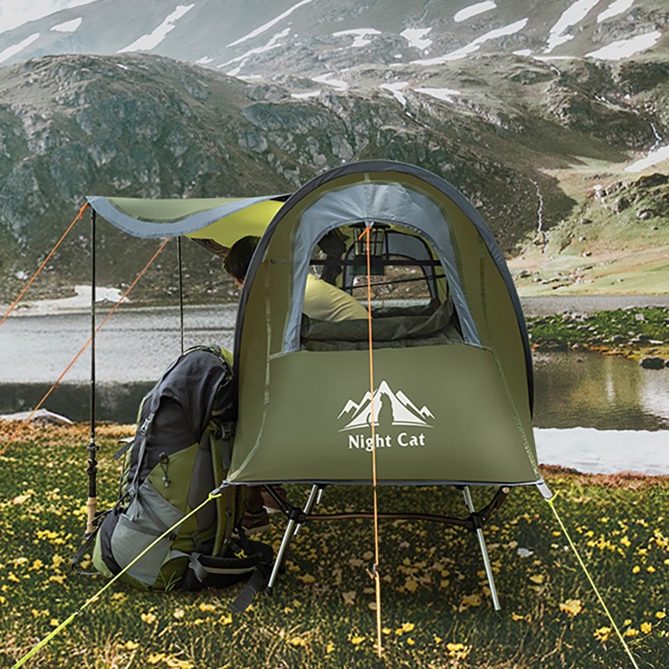 4-Season Pop-Up Tunnel Tent - Waterproof Shelter for Camping Motorcycle ...