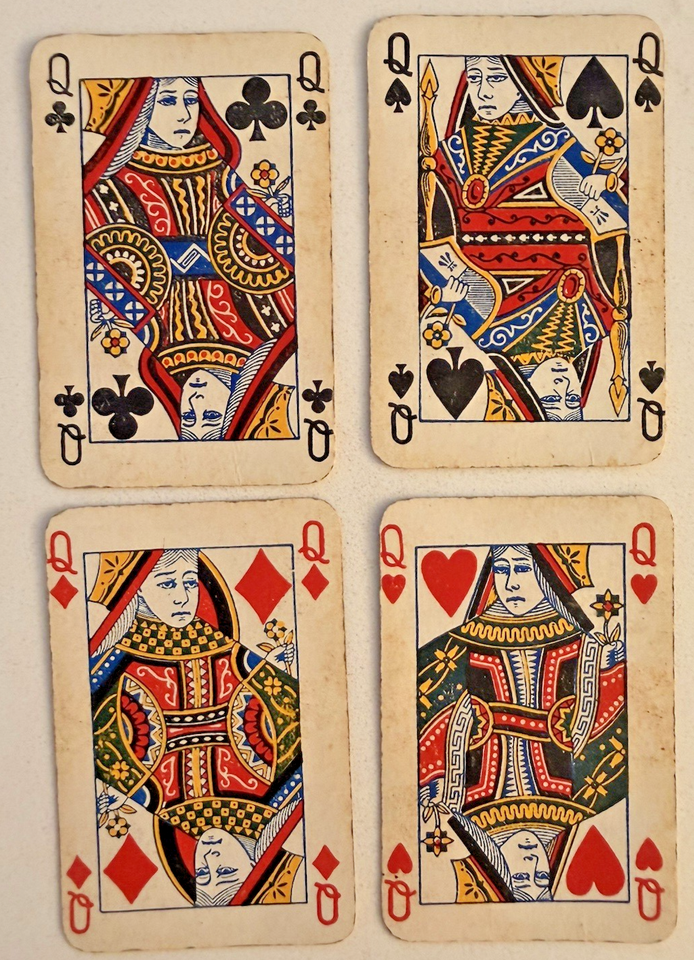 Antique Art Deco Playing Cards – Goodall & Waddington Full Decks w ...