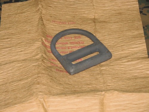 *1 parachute D ring double slot 1 3/4" strap steel for strap webbing ...