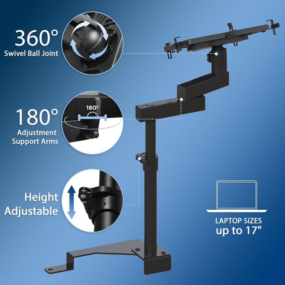 Truck Laptop Mount for Ford F150 250 350 Vehicle Computer Stand Holder ...