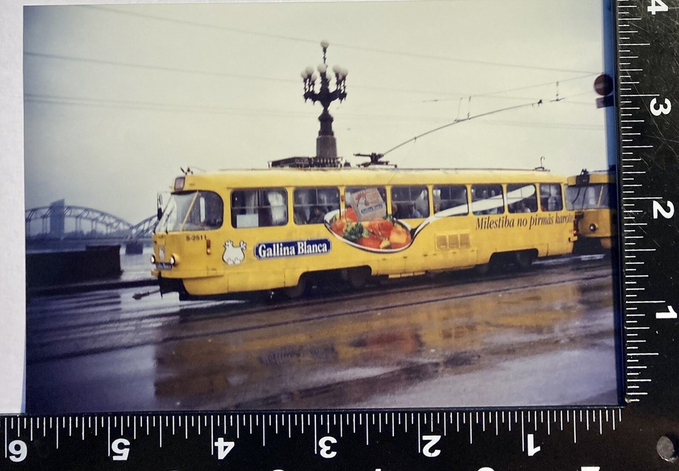 1980’s Latvia Bus Gallons Blanca Yellow Color Photograph Picture Found ...