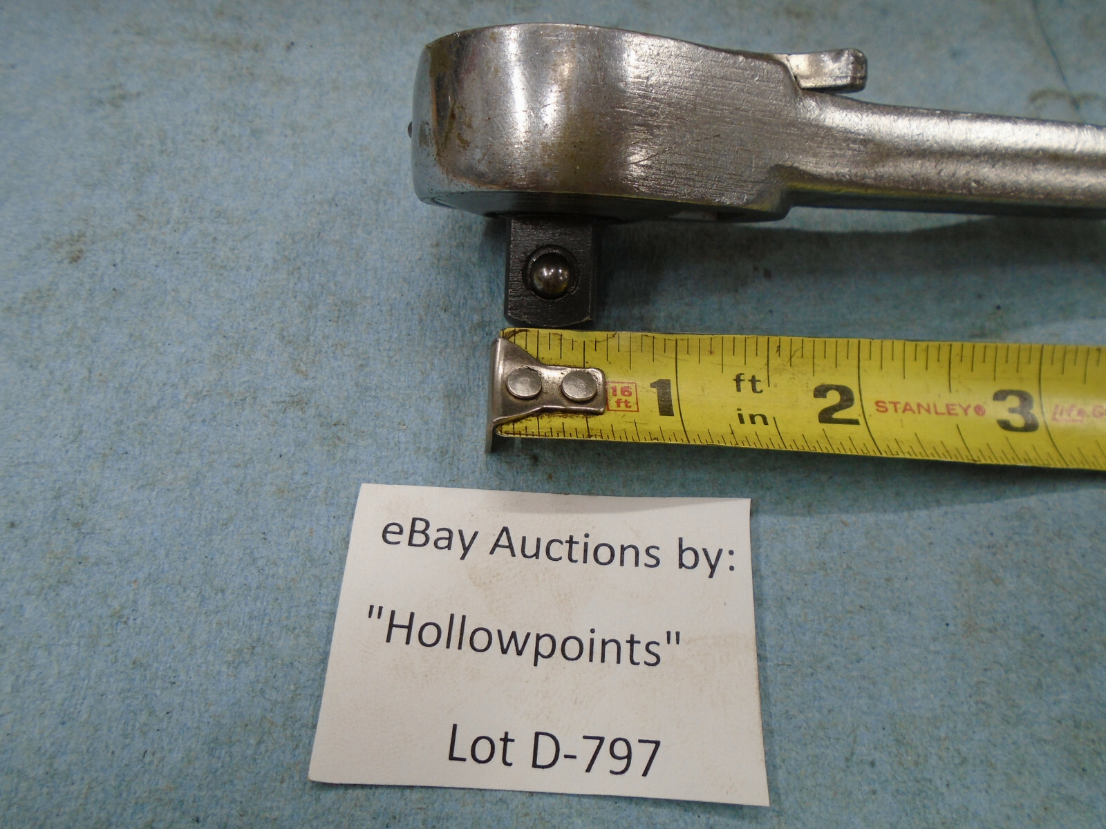 Craftsman USA 1/2" Drive V Date Ratchet No. 44975 Push Button Oil Ball ...