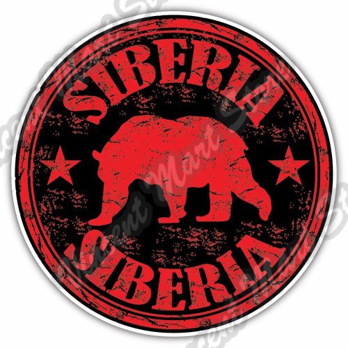 Siberia Russia Polar Arctic Winter Snow Ice Car Bumper Vinyl Sticker ...