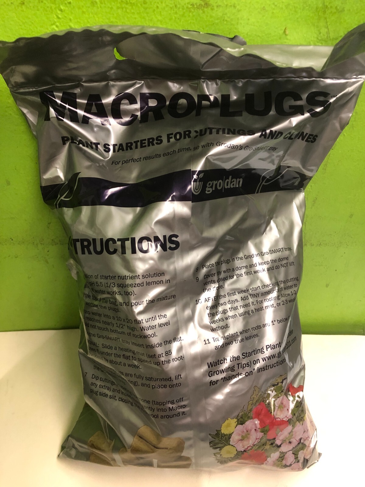 Grodan 50 ct MACRO PLUGS 1.5" inch Rockwool Round Starter Seedling ...