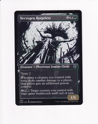 MAGIC THE GATHERING MTG PHYREXIA ALL WILL BE ONE NECROGEN ROTPRIEST ...