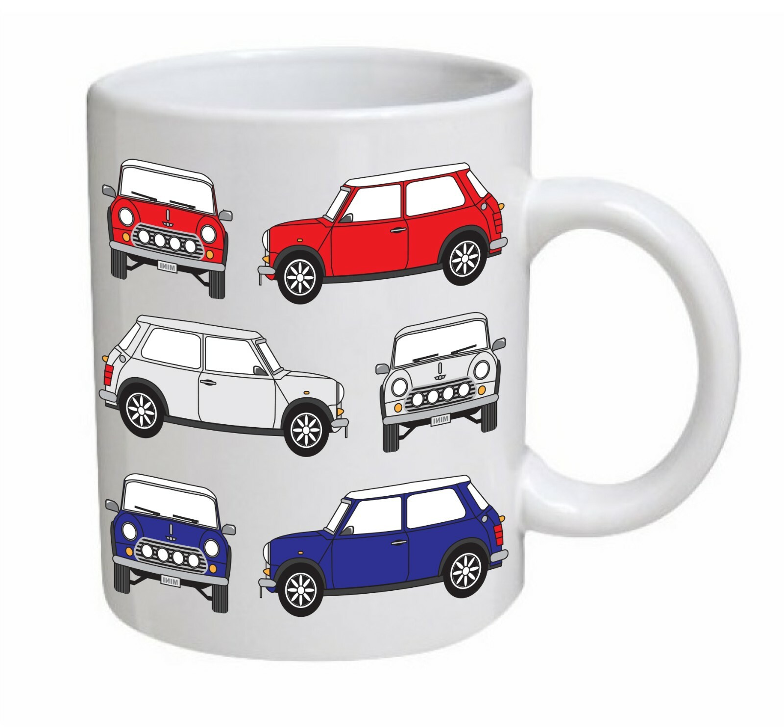 Austin Mini Classic Car Ceramic White Mug Birthday Valentines Gift ...