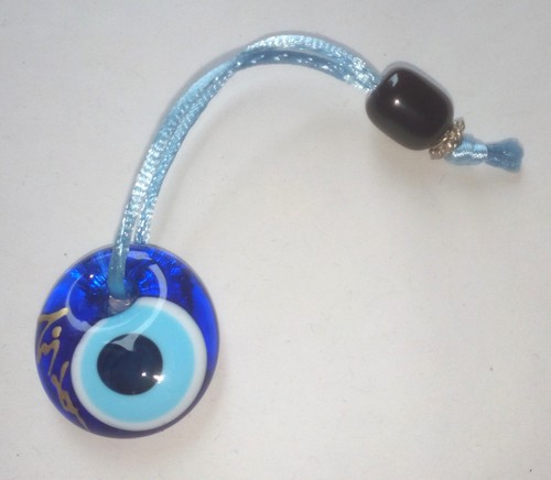 TINOS GREECE EVIL EYE CHARM, Blue Glass, Virgin Mary Orthodox Church ...
