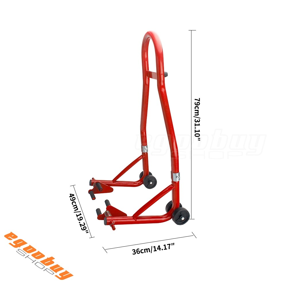 9"-12" Motorcycle Sport Bike Front Wheel Repair Stand Swing Arm Lift ...