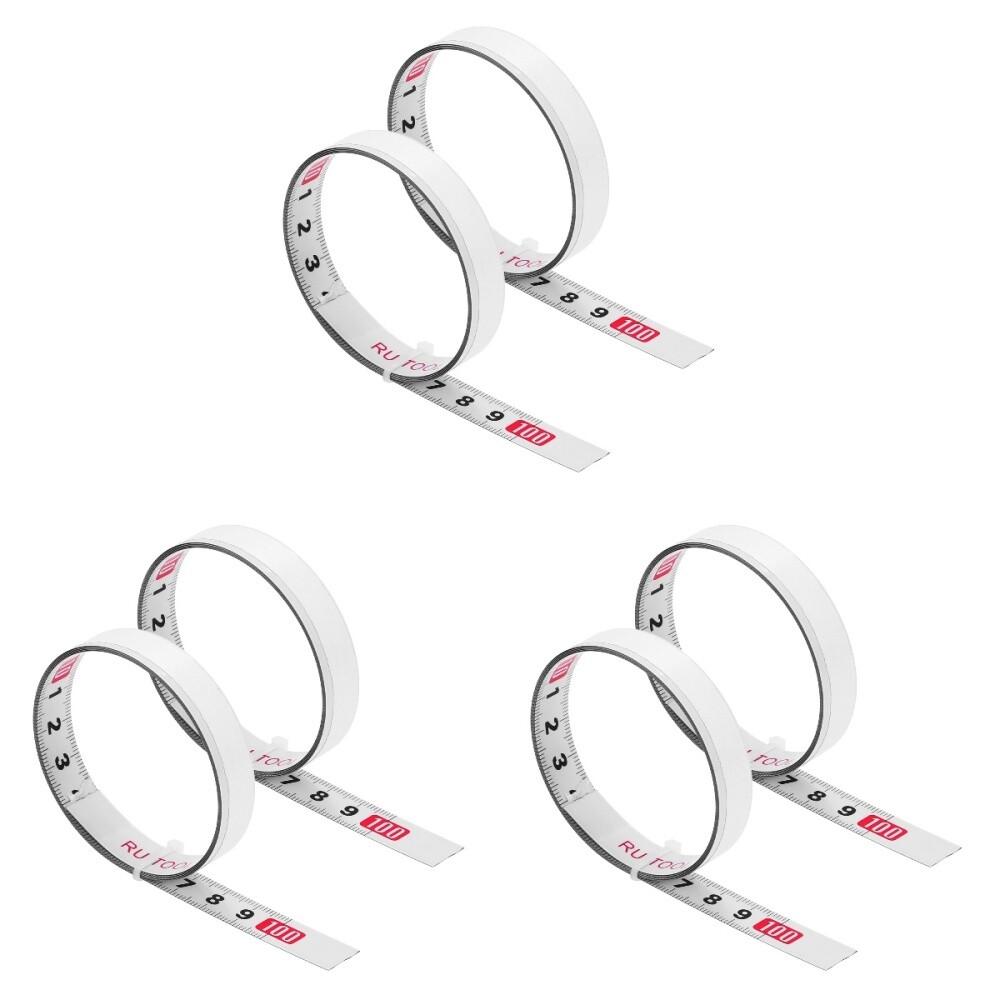 2 Pcs Adhesive Backed Tape Measuring Tape Roll Adhesive Measuring Ruler ...