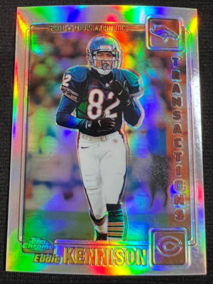 EDDIE KENNISON Chicago Bears 2001 Topps Chrome #176 Refractor #606/999 ...