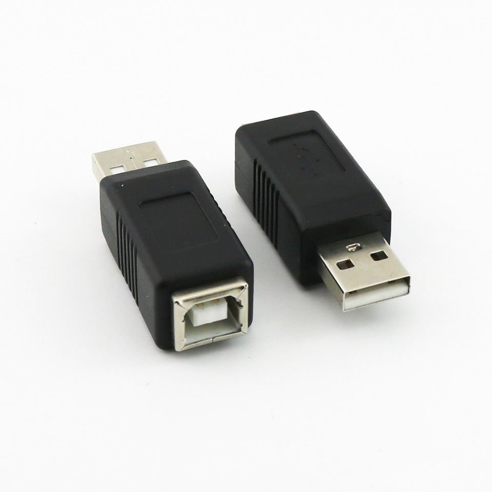 10x USB 2.0 Type A Male To USB Type B Female Printer Converter Adapter ...